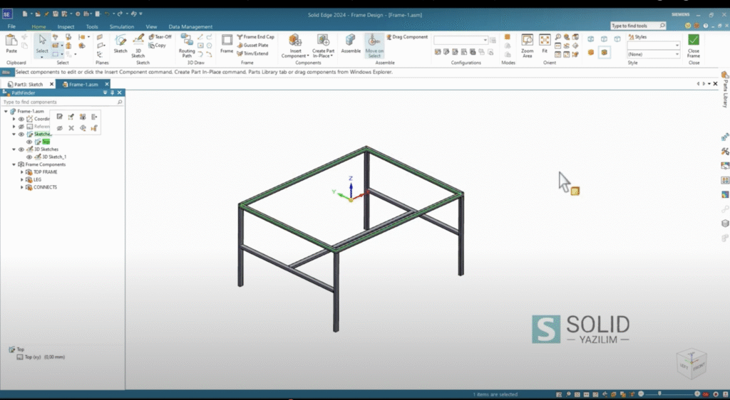 Solid Edge Makine Tasarımı - Özel Profil Oluşturma